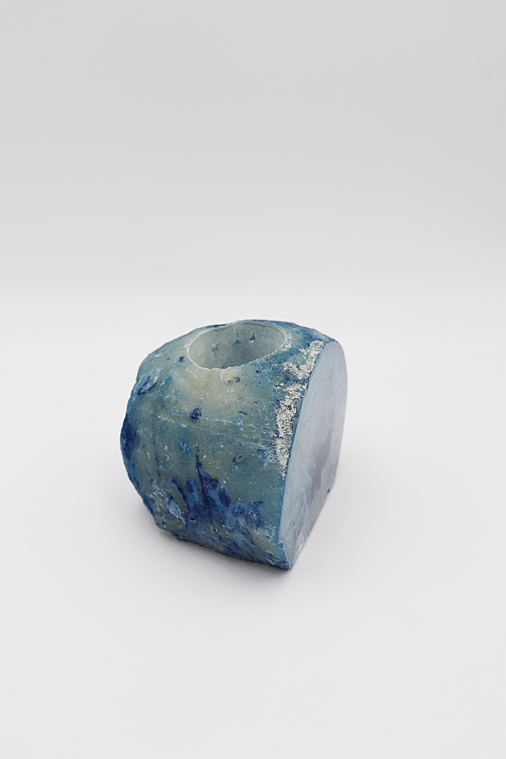 Teelichthalter Blauer Achat - Barbara Raggl